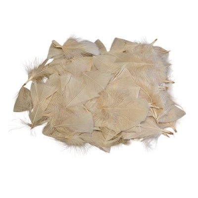 Creme deco fjer – Perfekte til påskedekorationer